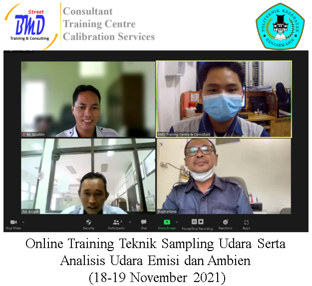 Training Teknik Sampling Udara Serta Analisis Udara Emisi dan Ambien