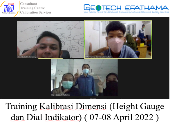 Training Kalibrasi Dimensi (Height Gauge dan Dial Indikator)