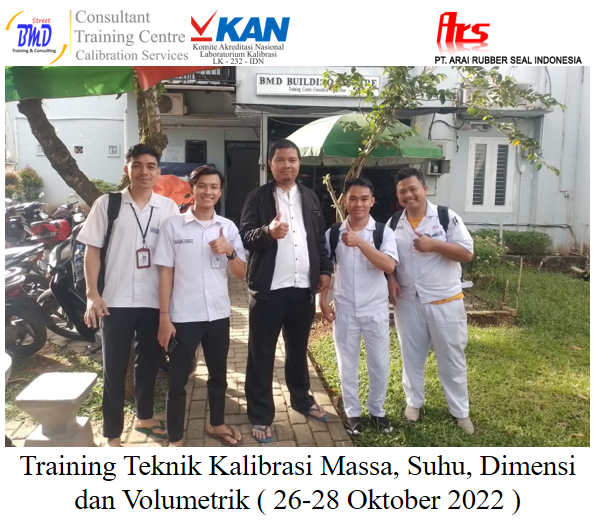 Training Teknik Kalibrasi Massa, Suhu, Dimensi dan Volumetrik